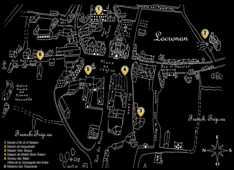 Locronan (Локронан), Бретань, Франция - лучший путеводитель по городу