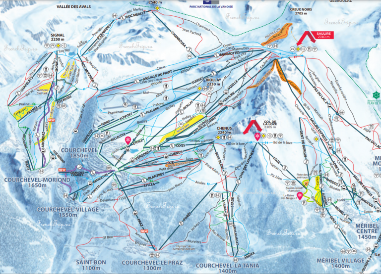 Горнолыжный курорт Куршевель (Courchevel), Франция - путеводитель