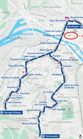 Транспорт по городу Руан - автобусы и метро в Руане, стоимость билетов