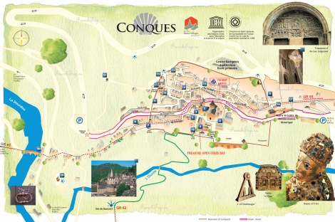 Conques (Конк), Окситания, Франция - лучший путеводитель по городу