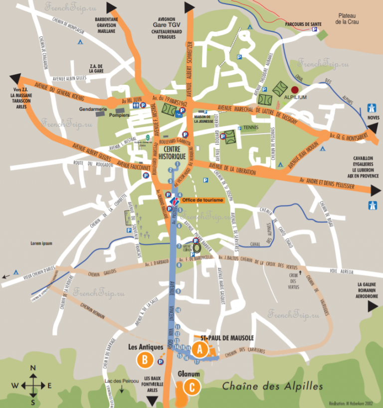 Достопримечательности Сен-Реми-де-Прованс, маршрут по городу